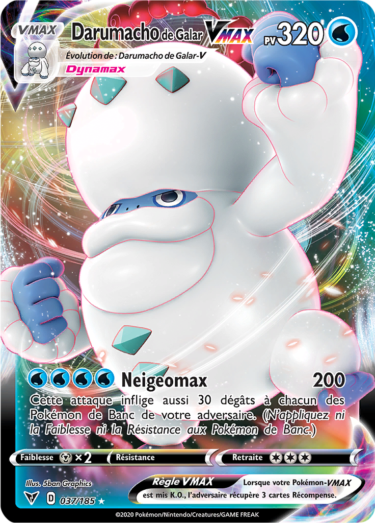 Darumacho de Galar-VMAX (Épée et Bouclier Voltage Éclatant 037) — Poképédia