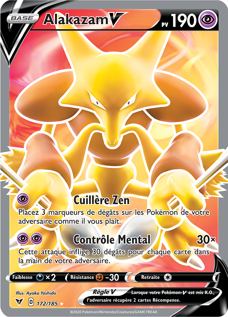 Alakazam-V (Épée et Bouclier Voltage Éclatant 172) — Poképédia