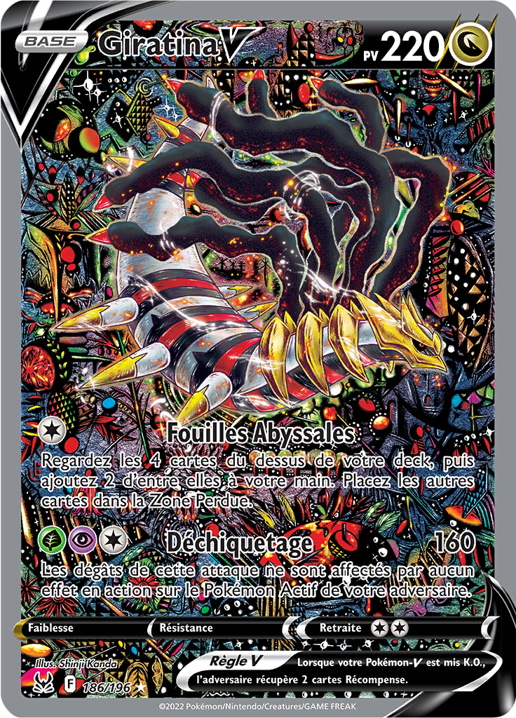 Giratina V Épée Et Bouclier Origine Perdue 186 — Poképédia