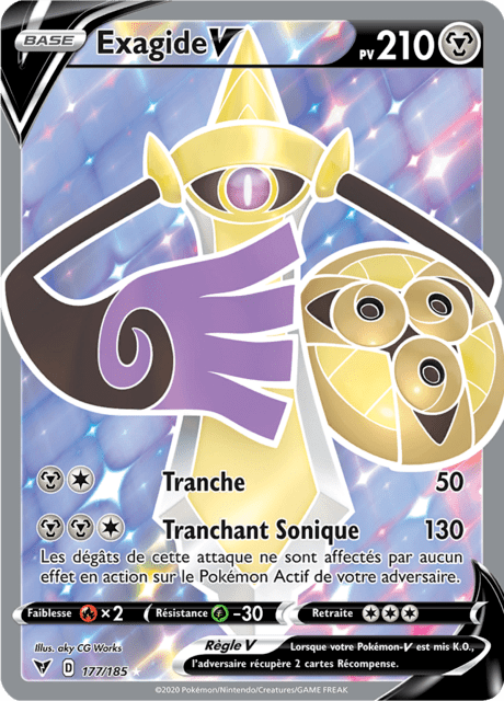 Exagide-V (Épée et Bouclier Voltage Éclatant 177) — Poképédia