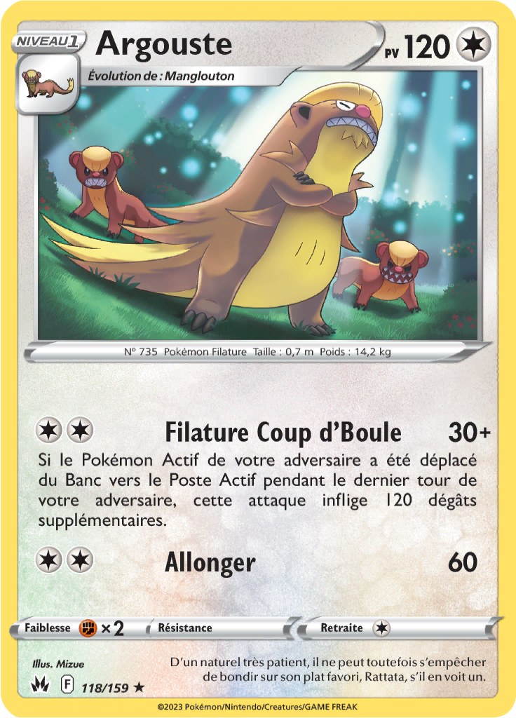 Argouste (Zénith Suprême 118) — Poképédia