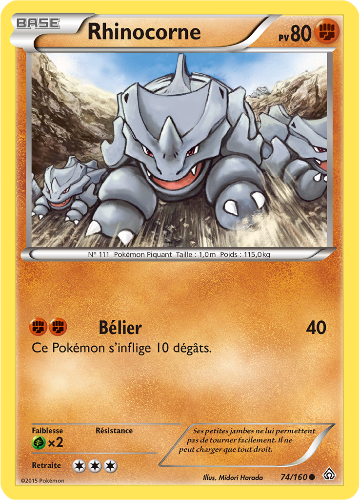Rhinocorne Xy Primo Choc 74 — Poképédia