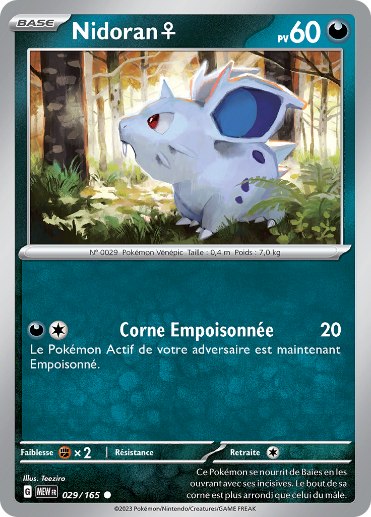 Nidoran♀ (Écarlate et Violet 151 029) — Poképédia