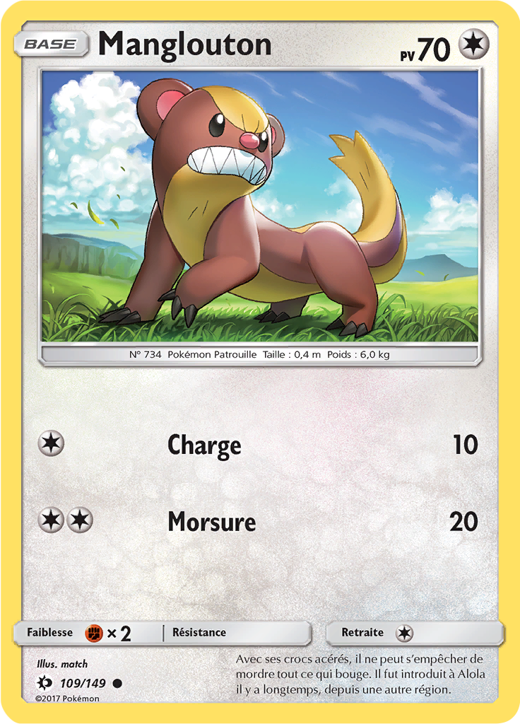 Manglouton (Soleil et Lune 109) — Poképédia