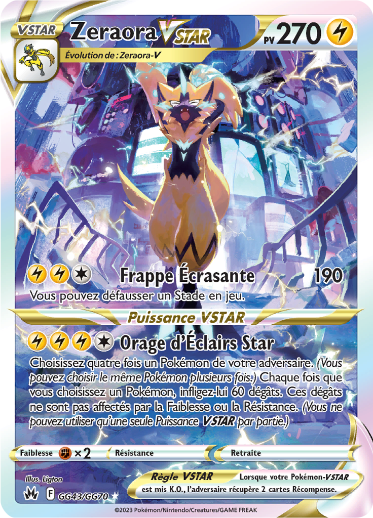Zeraora-VSTAR (Zénith Suprême GG43) — Poképédia