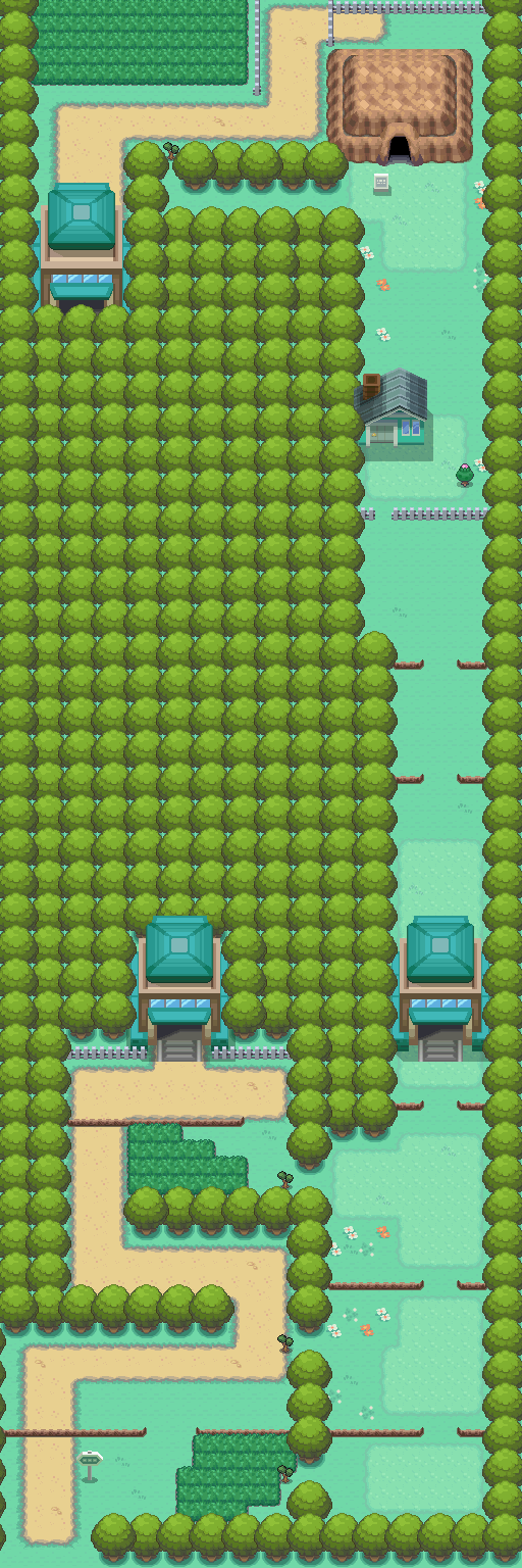 Pokemon Kanto Route Map