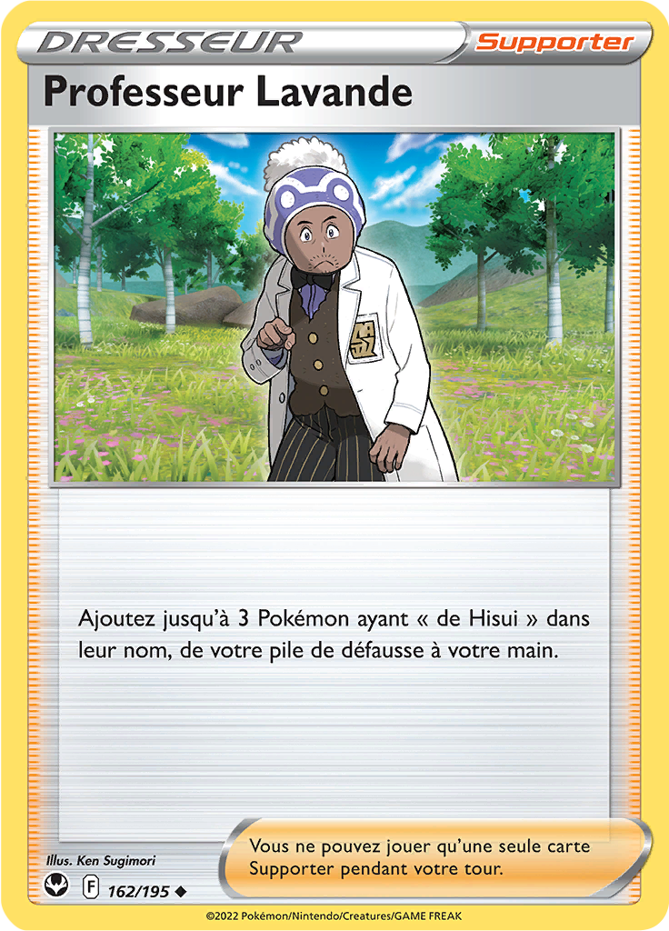 Professeur Lavande (Épée et Bouclier Tempête Argentée 162) — Poképédia