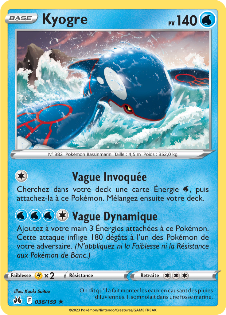Kyogre (Zénith Suprême 036) — Poképédia
