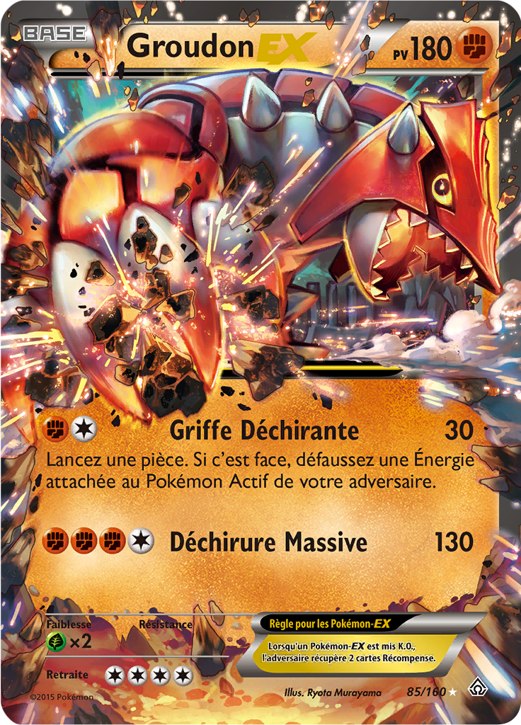 Groudon Ex Xy Primo Choc 85 — Poképédia