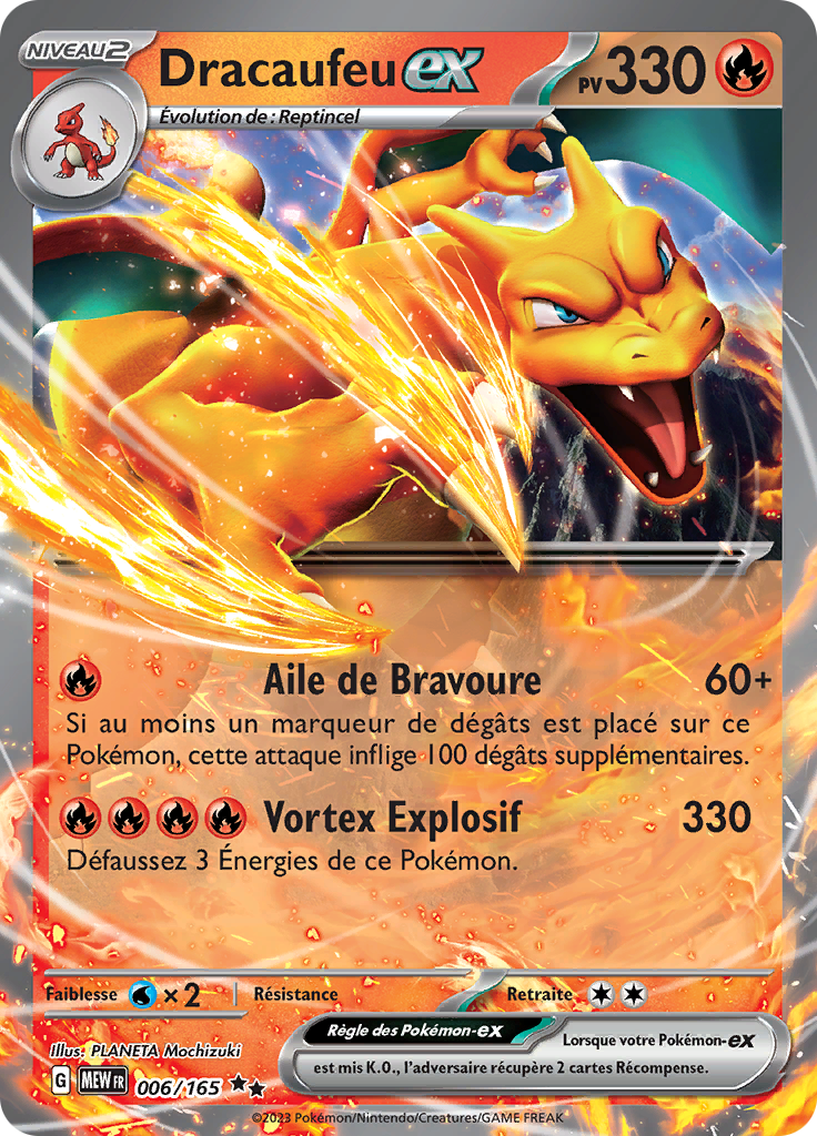 Dracaufeu-ex (Écarlate et Violet 151 006) — Poképédia