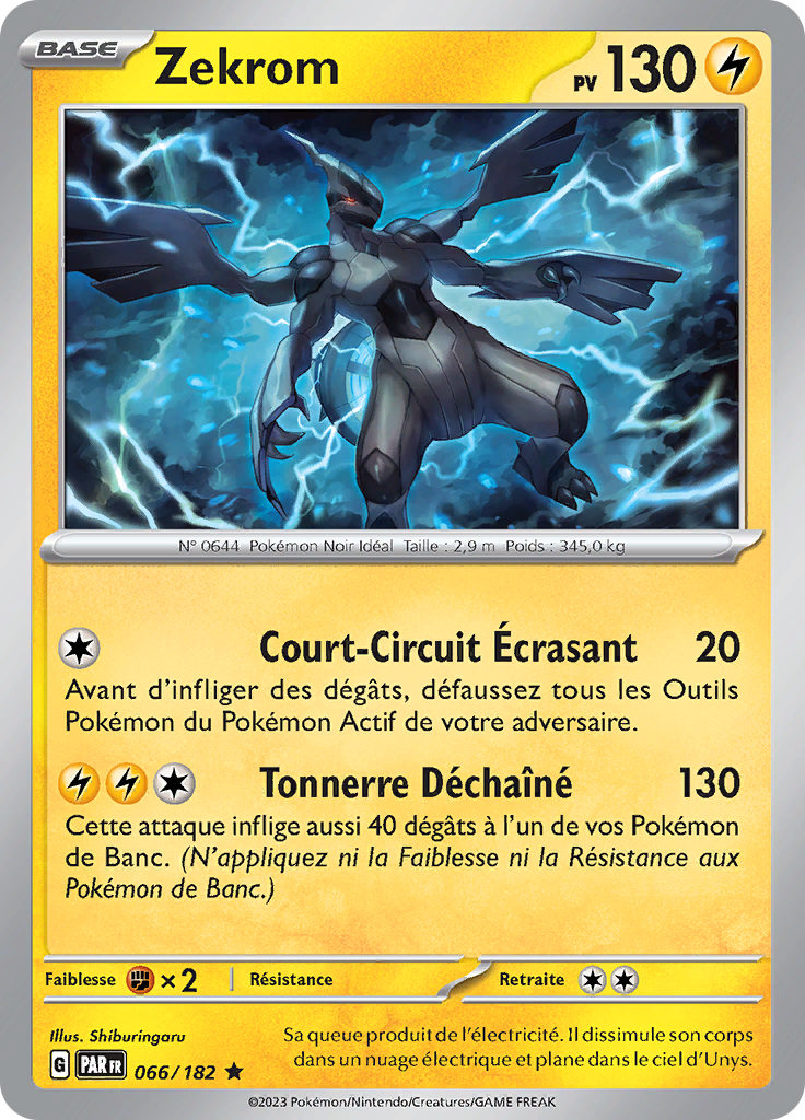 Zekrom (Écarlate et Violet Faille Paradoxe 066) — Poképédia