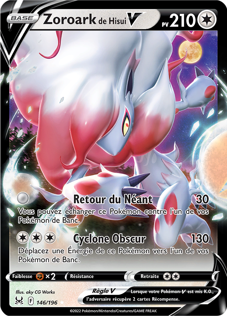 Zoroark de Hisui-V (Épée et Bouclier Origine Perdue 146) — Poképédia