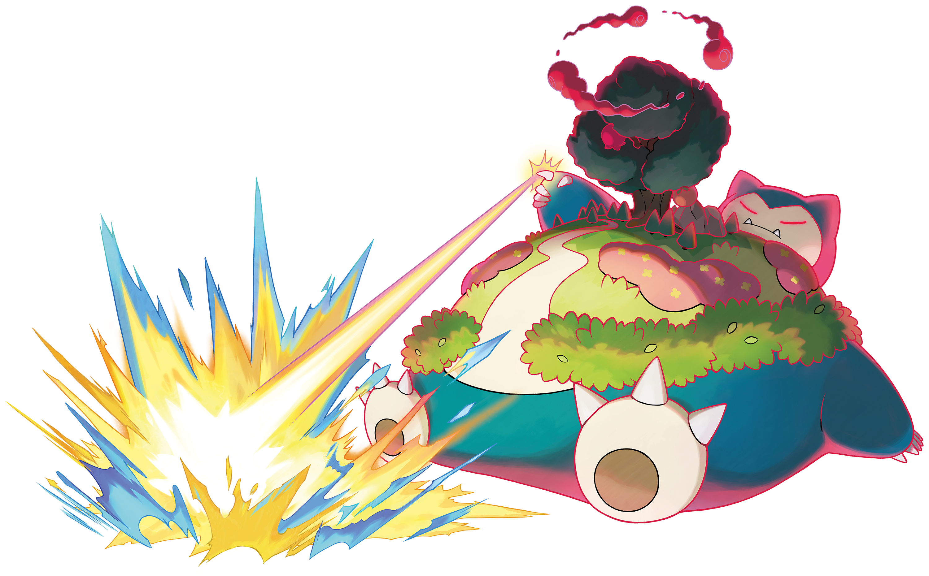 Ronflex Gigamax Attaque - EB | Snorlax art, Pokemon art, Pokemon