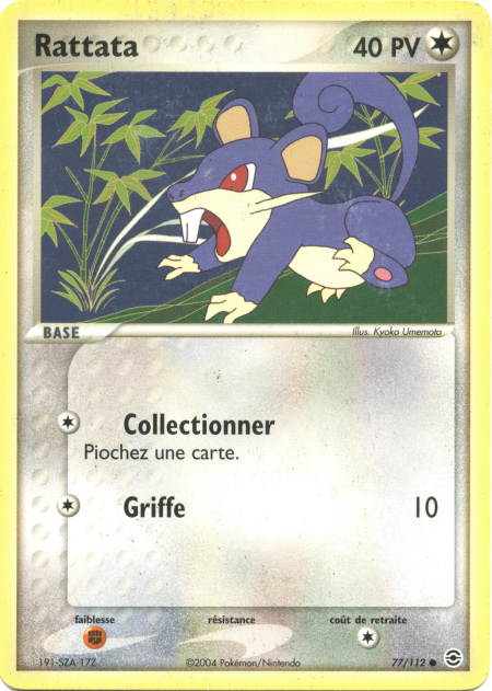 Rattata (EX Rouge Feu & Vert Feuille 77) — Poképédia