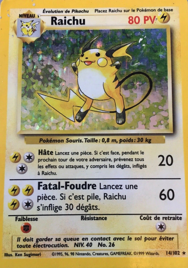 Raichu (Set de Base 14) — Poképédia