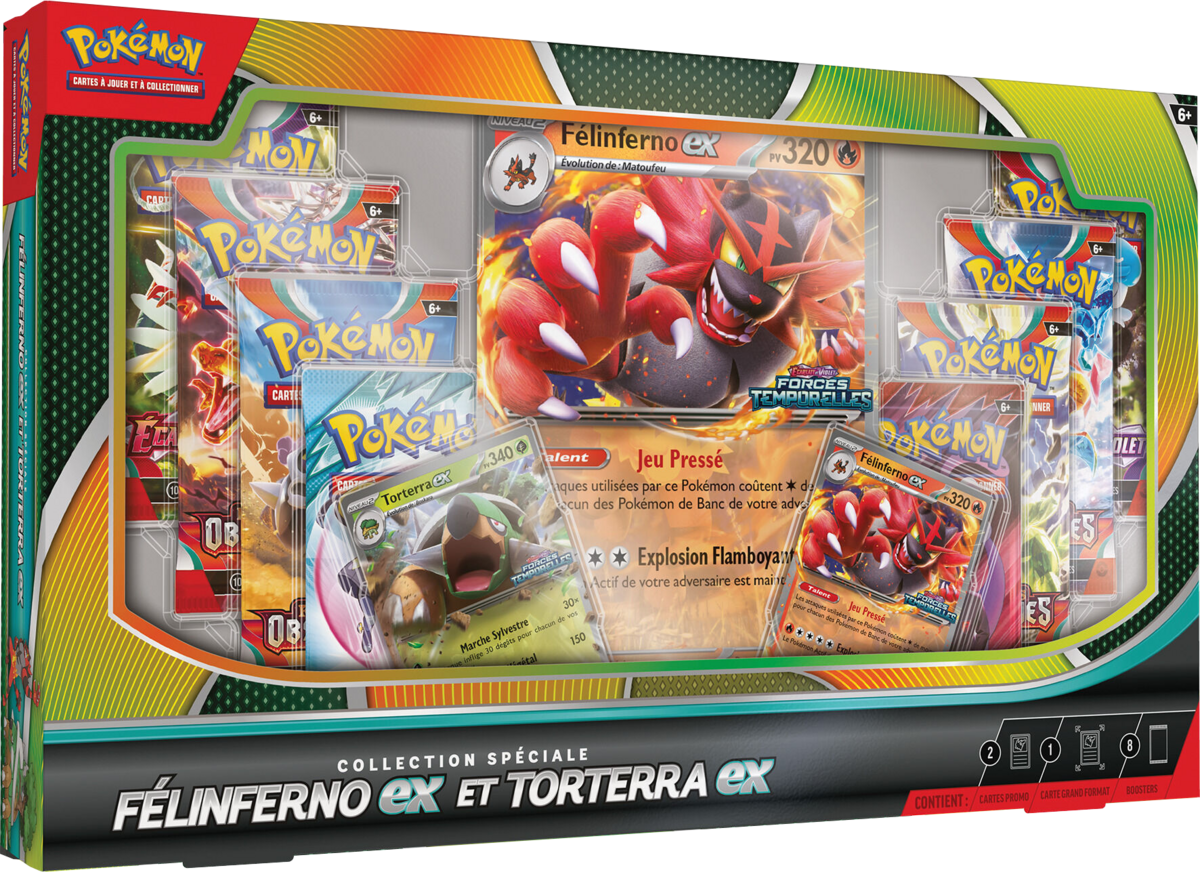 Collection spéciale Félinferno-ex et Torterra-ex — Poképédia