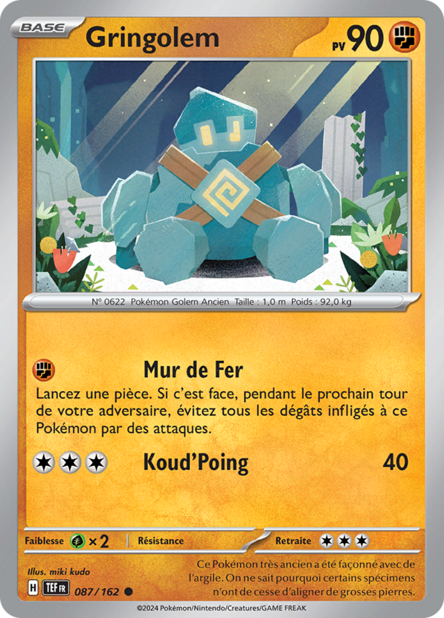 Gringolem (Écarlate et Violet Forces Temporelles 087) — Poképédia