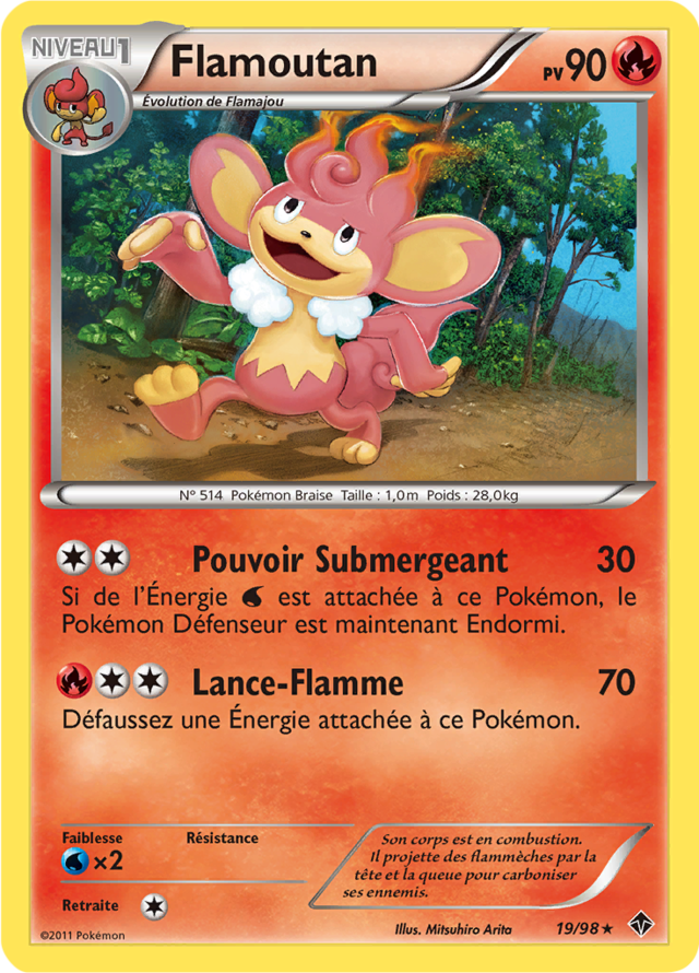 Flamoutan (Noir & Blanc Pouvoirs Émergents 19) — Poképédia