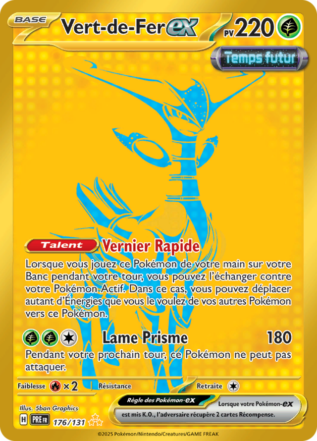 Vert-de-Fer-ex (Écarlate et Violet Évolutions Prismatiques 176) — Poképédia