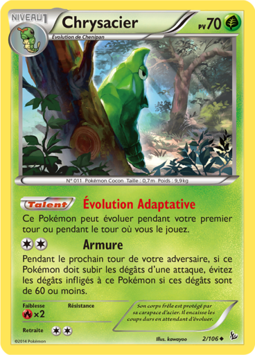 Chrysacier (XY Étincelles 2) — Poképédia