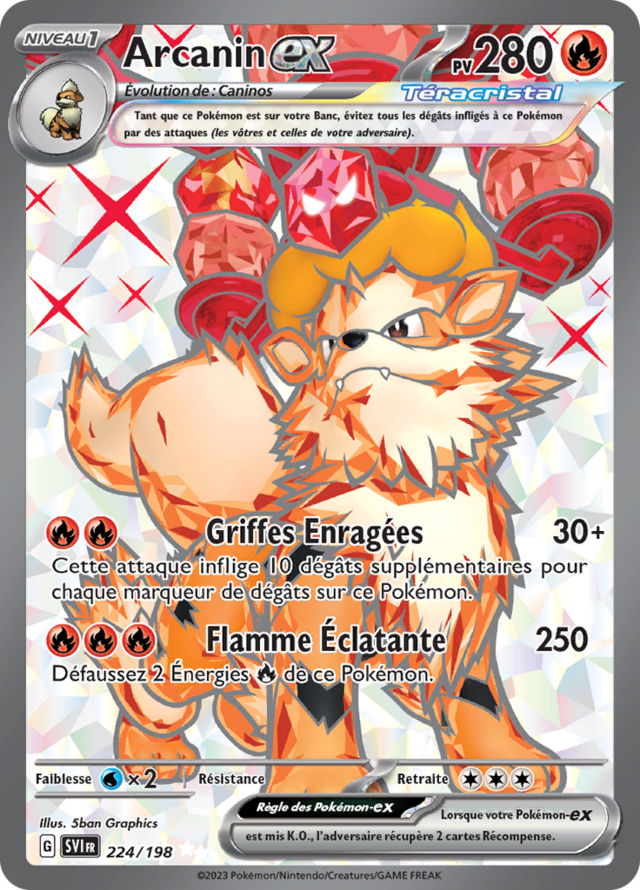 Arcanin-ex (Écarlate et Violet 224) — Poképédia