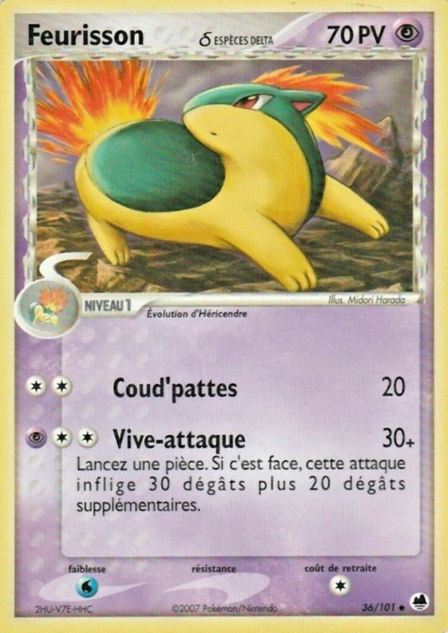 Feurisson δ (EX Île des Dragons 36) — Poképédia