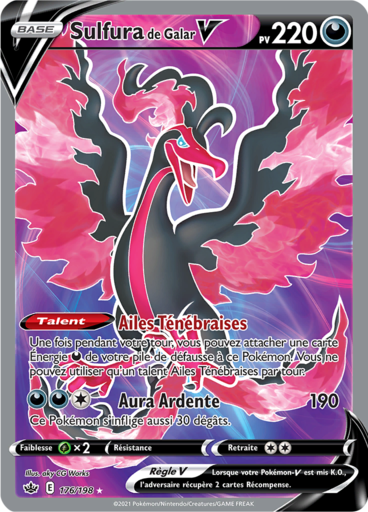 Sulfura de Galar-V (Épée et Bouclier Règne de Glace 176) — Poképédia