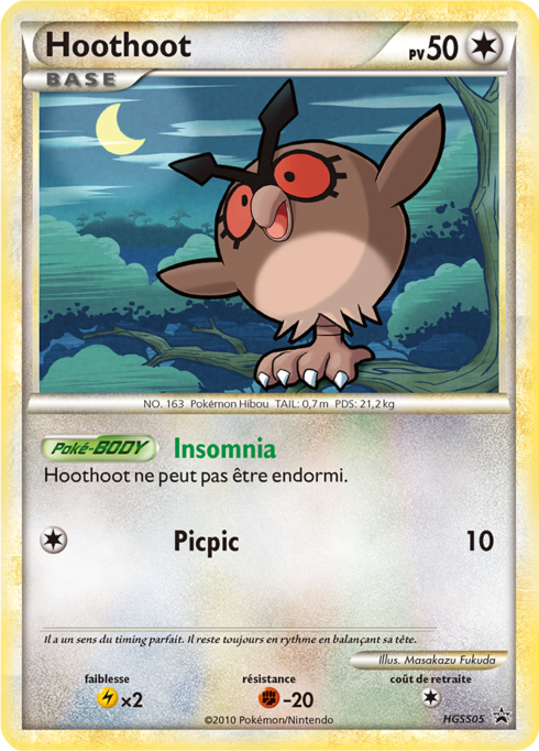 Hoothoot (Promo HGSS 05) — Poképédia