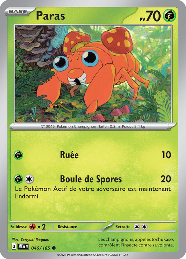 Paras (Écarlate et Violet 151 046) — Poképédia