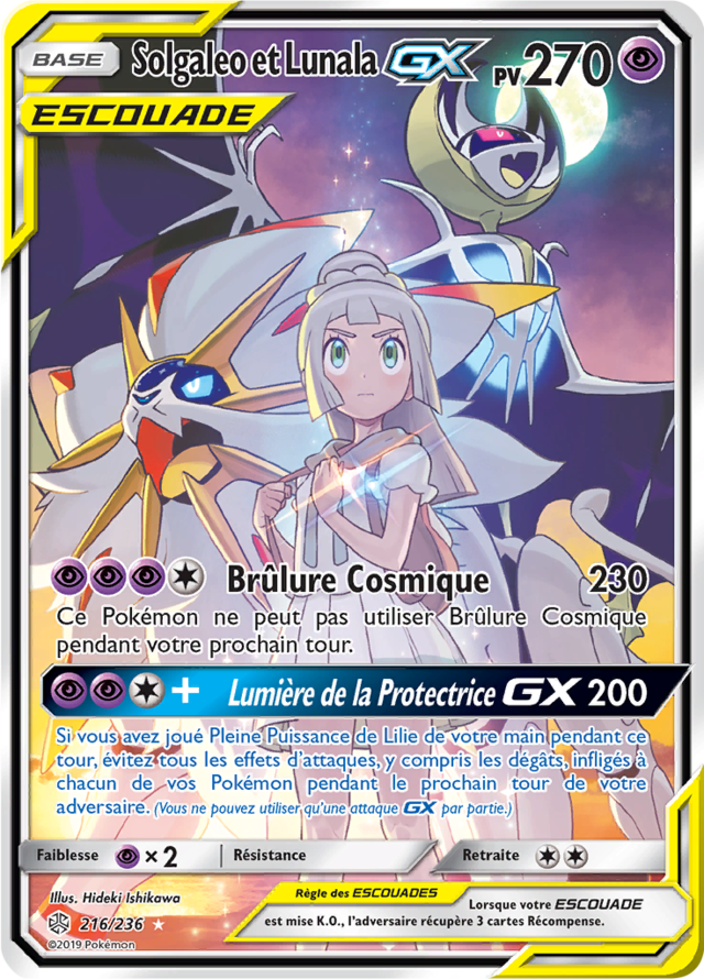 Solgaleo et Lunala-GX (Soleil et Lune Éclipse Cosmique 216) — Poképédia