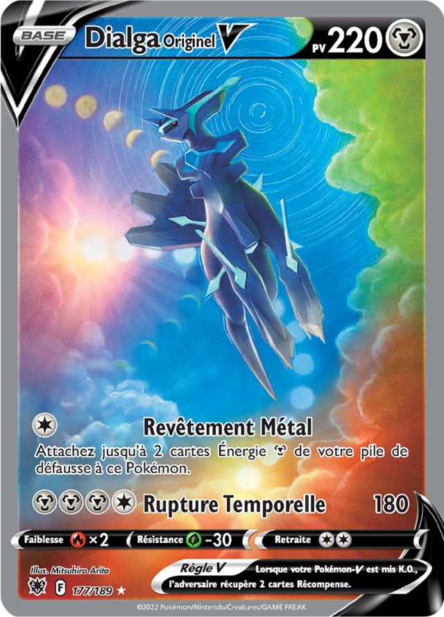 Dialga Originel-V (Épée et Bouclier Astres Radieux 177) — Poképédia