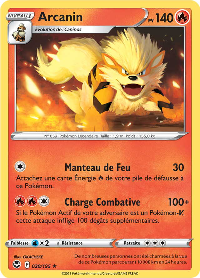 Arcanin (Épée et Bouclier Tempête Argentée 020) — Poképédia