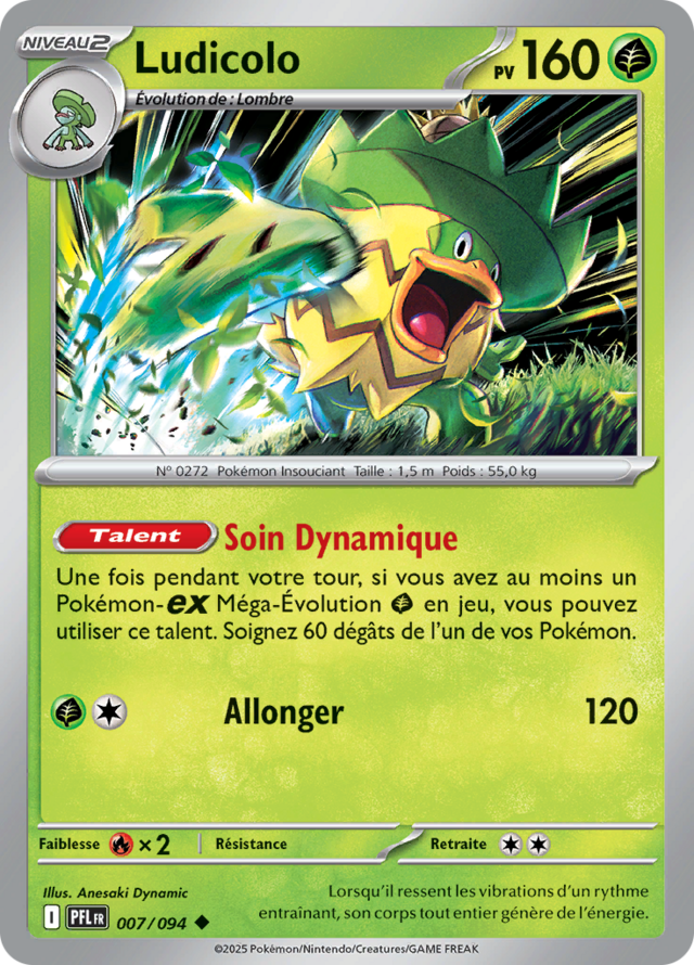 Ludicolo (Méga-Évolution Flammes Fantasmagoriques 007) — Poképédia