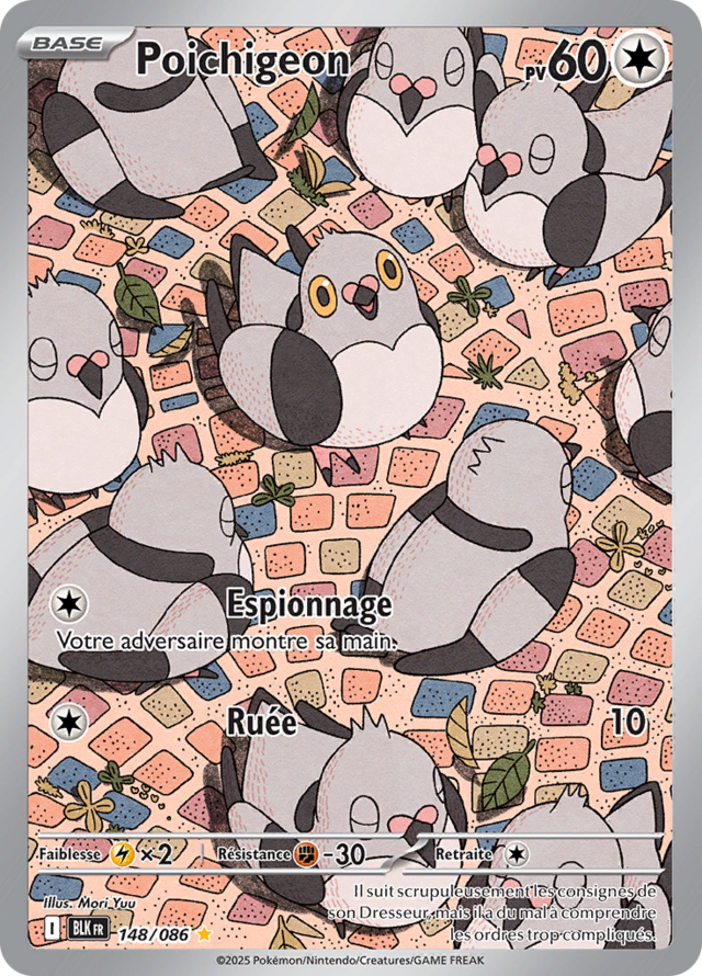 Poichigeon (Écarlate et Violet Foudre Noire 148) — Poképédia