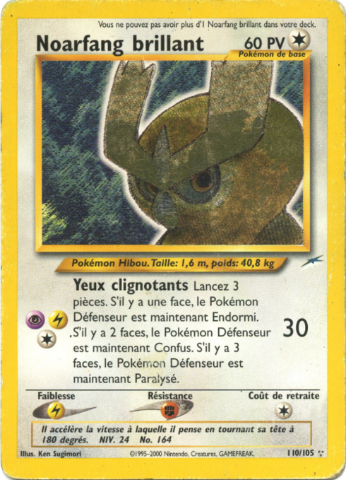 Noarfang brillant (Neo Destiny 110) — Poképédia