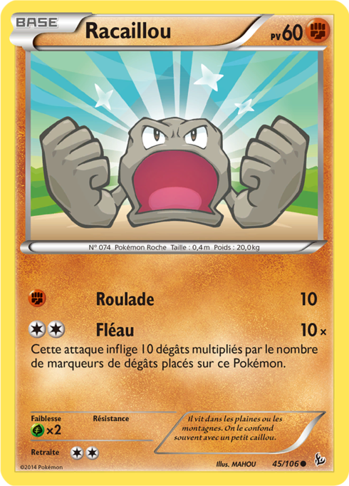 Racaillou (XY Étincelles 45) — Poképédia