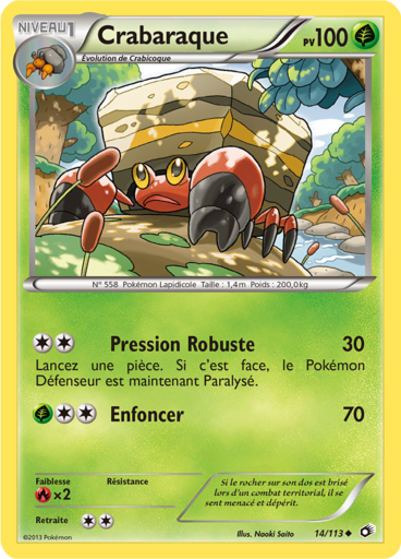 Crabaraque (Noir & Blanc Trésors Légendaires 14) — Poképédia