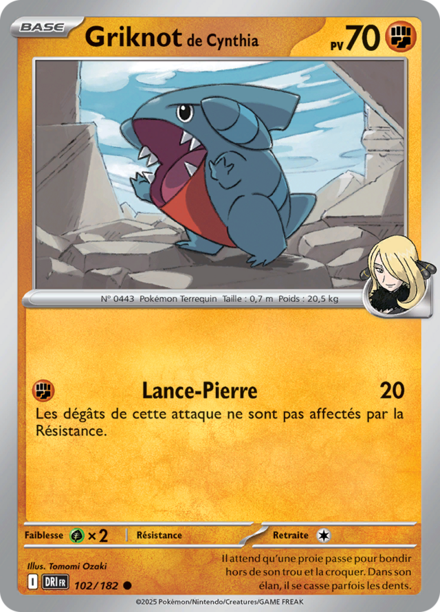 Griknot de Cynthia (Écarlate et Violet Rivalités Destinées 102) — Poképédia