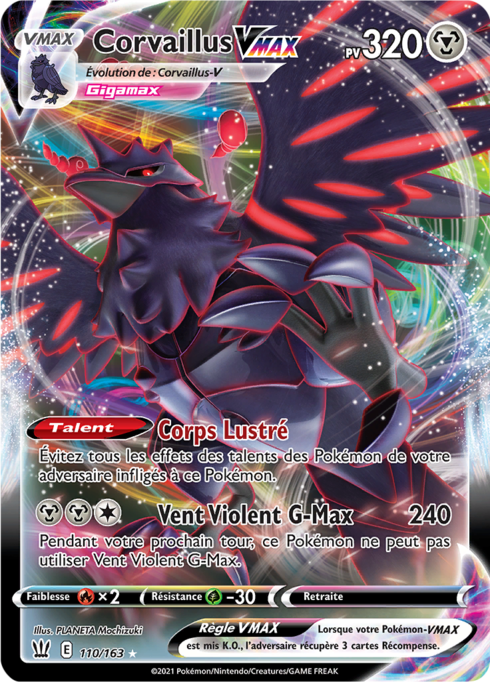 Corvaillus-VMAX (Épée et Bouclier Styles de Combat 110) — Poképédia