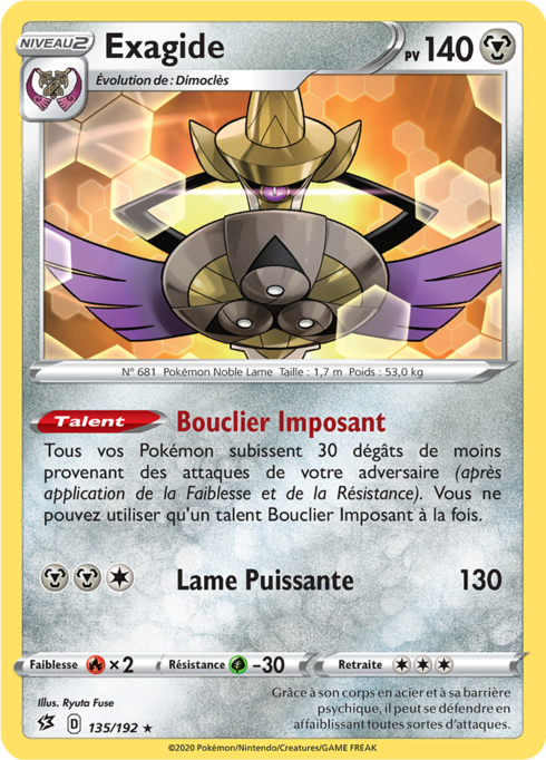 Exagide (Épée et Bouclier Clash des Rebelles 135) — Poképédia