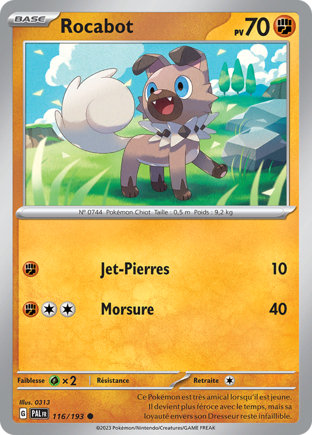 Rocabot (Écarlate et Violet Évolutions à Paldea 116) — Poképédia