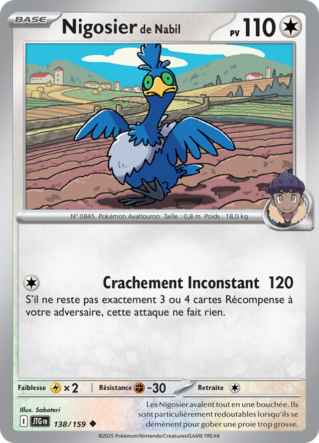 Nigosier de Nabil (Écarlate et Violet Aventures Ensemble 138) — Poképédia