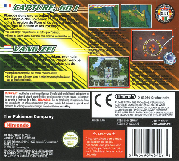 Pokémon Ranger (jeu vidéo) — Poképédia