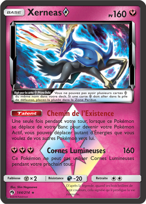 Xerneas (Soleil et Lune Tonnerre Perdu 144) — Poképédia