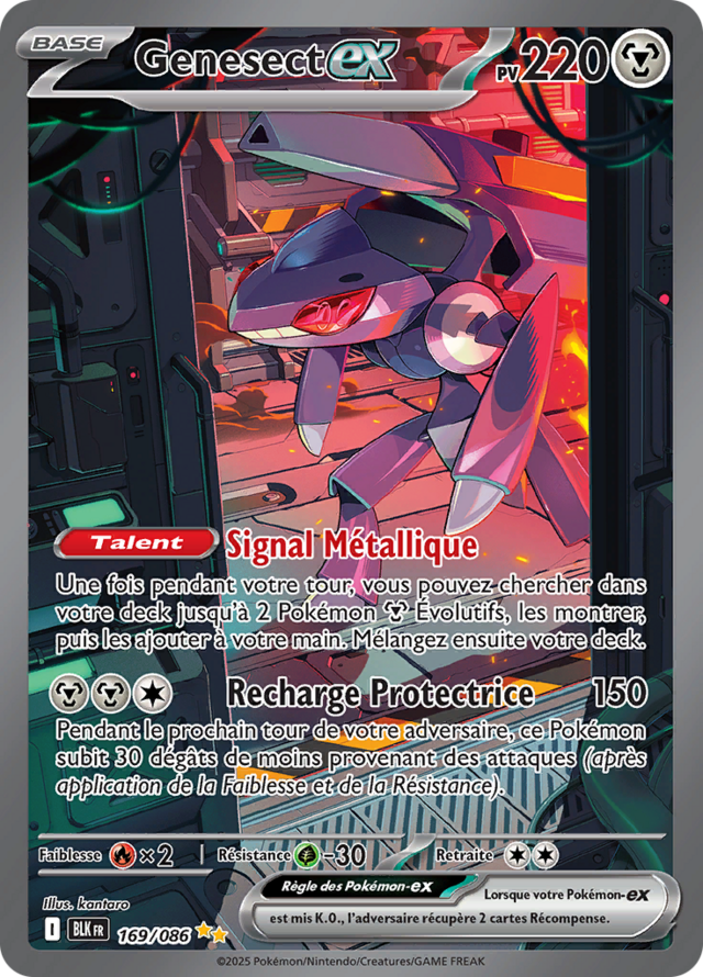 Genesect-ex (Écarlate et Violet Foudre Noire 169) — Poképédia