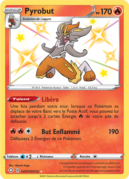 Pyrobut (Destinées Radieuses SV017) — Poképédia