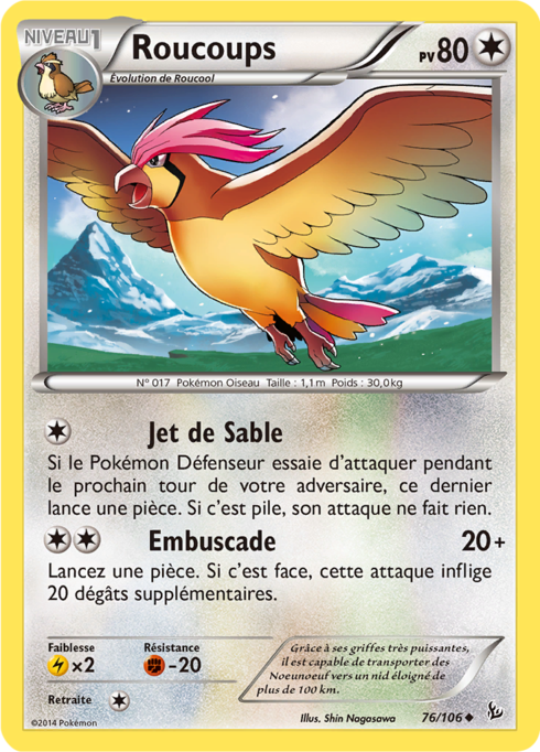 Roucoups (XY Étincelles 76) — Poképédia