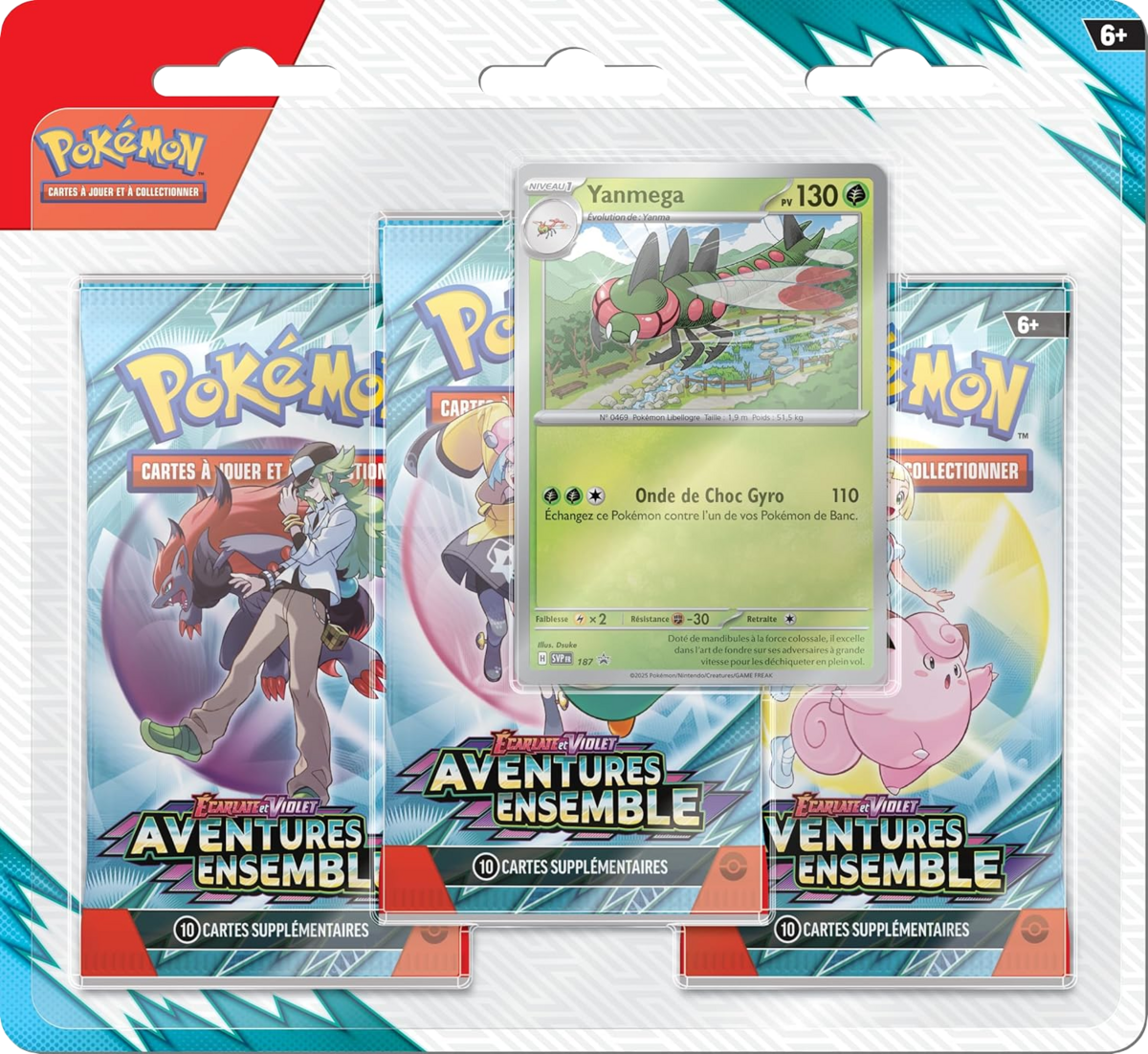 Tripack EV09 Yanmega — Poképédia