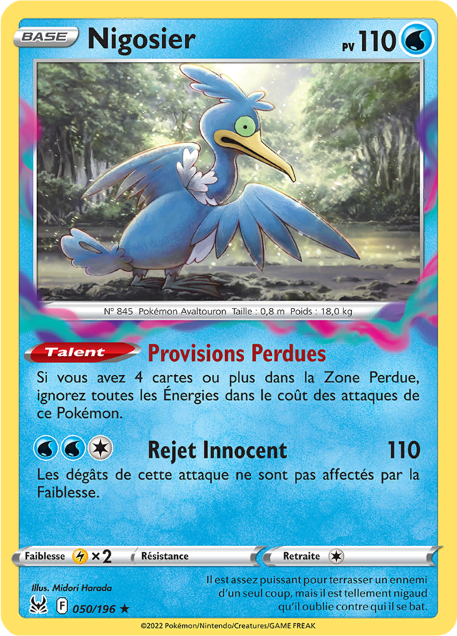 Nigosier (Épée et Bouclier Origine Perdue 050) — Poképédia