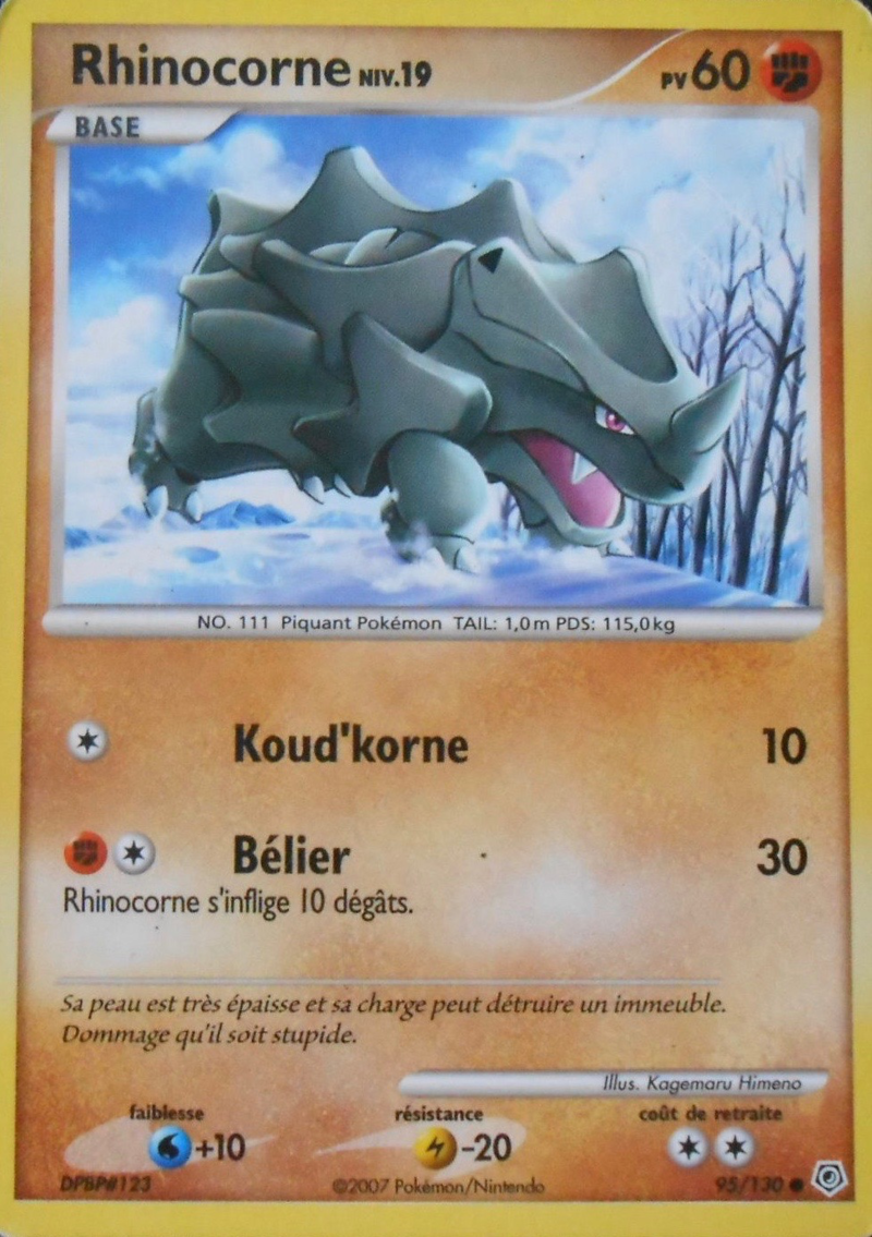 Rhinocorne Diamant And Perle 95 — Poképédia